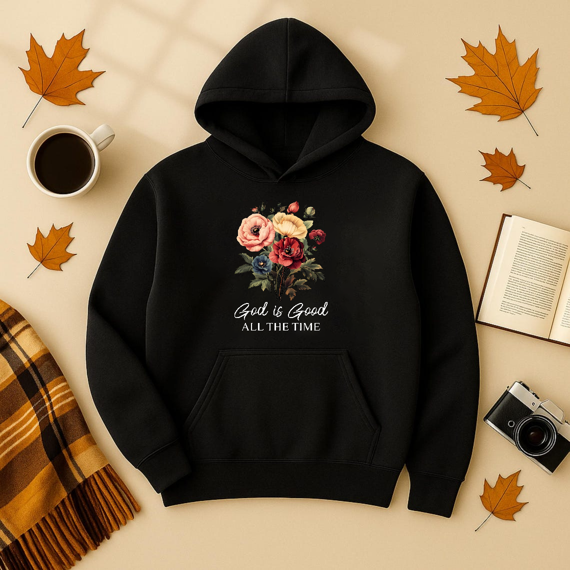 DOPASHIRT God Is Good All The Time Hoodie, God Lover Hoodie, Christian ...