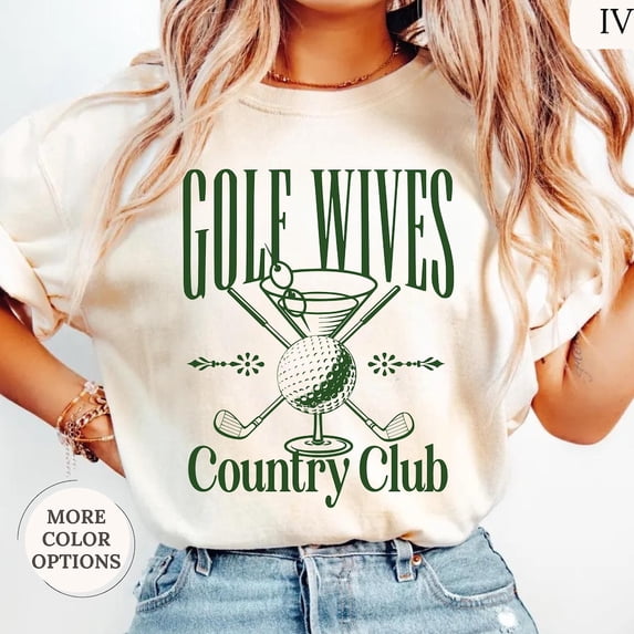 DOPASHIRT Golf Wives Country Club Shirt, Golfing Mom Shirt, Golfer Wife ...