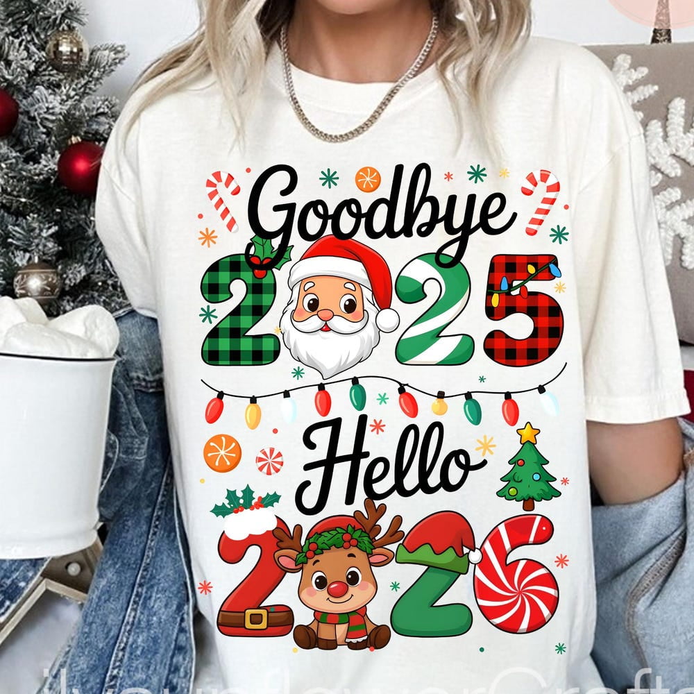 DOPASHIRT Goodbye 2025 Hello 2026 Shirt Matching Family New Year Party ...