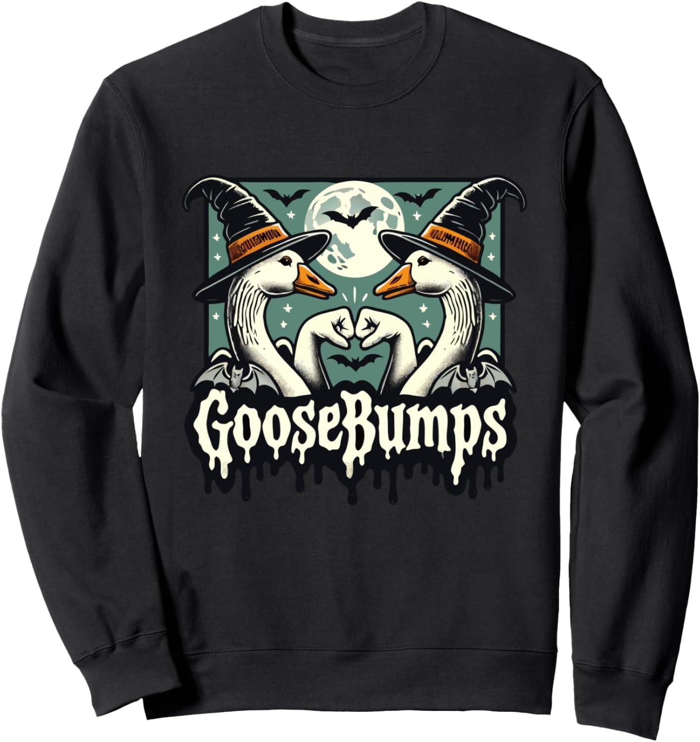 DOPASHIRT Goose Bumps Goosebumps Funny Geese Fist Bump Hal.Low.Een ...