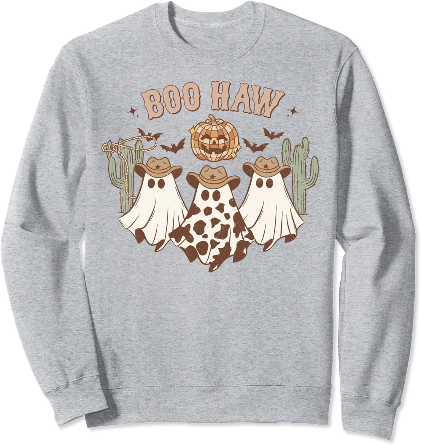 DOPASHIRT Hal.Low.Een Ghost Western Cowghosts Boo Haw Spooky Outfits Sweatshirt Trendy ...