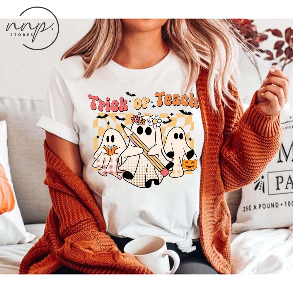 DOPASHIRT Hal.Low.Een Sp00Ky Teacher Trick Or Teach Shirt, Education ...