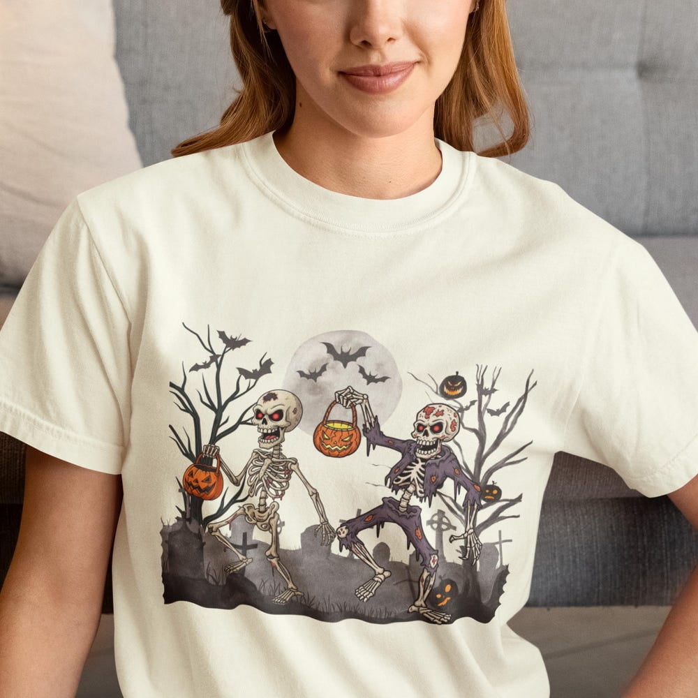 DOPASHIRT Hal.Low.Een Sweet Haunt Night T-Shirt, Funny Skeletons ...