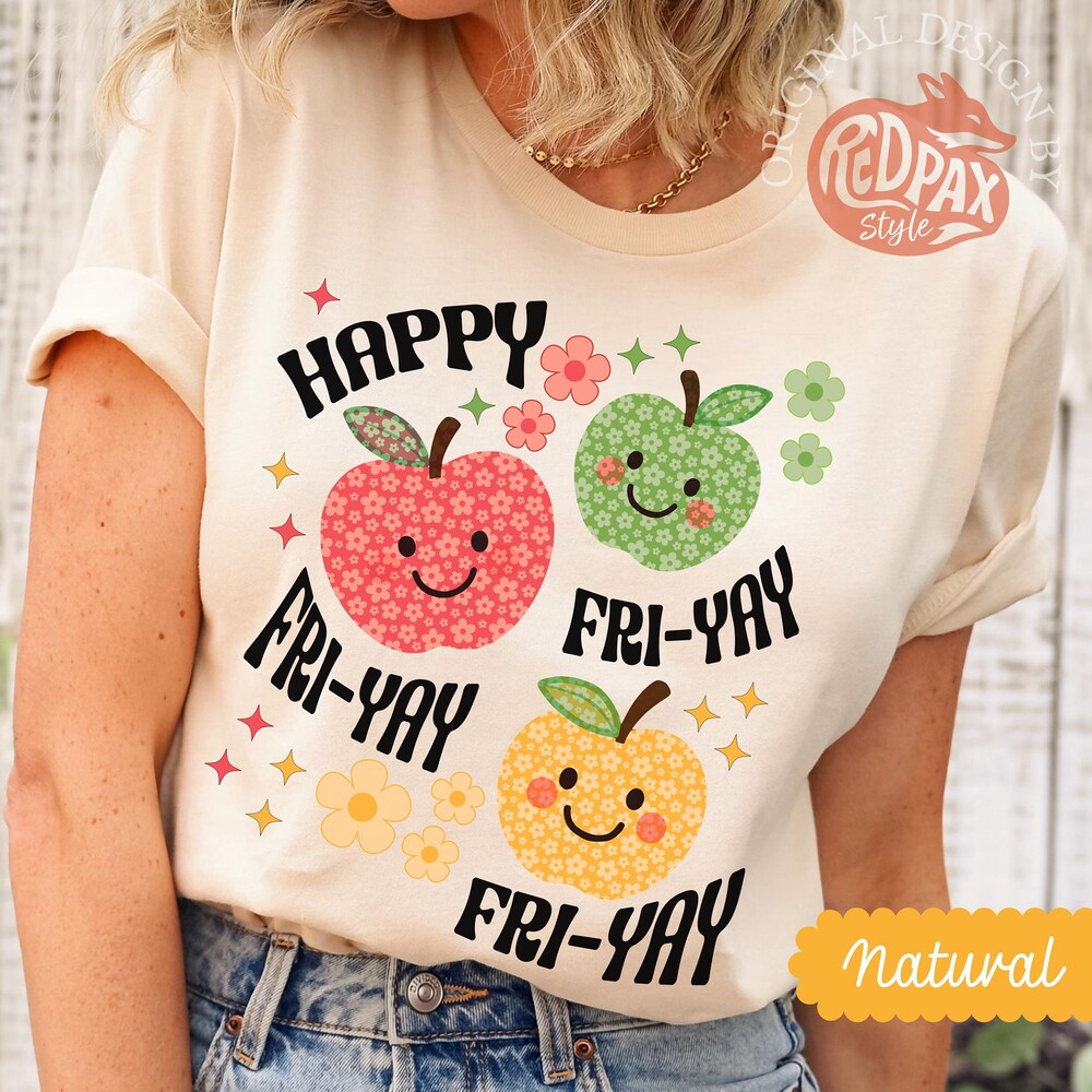 DOPASHIRT Happy Fri-Yay Teacher Shirt, Tgif Teacher Tee, Funny Teacher ...
