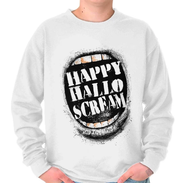 DOPASHIRT Happy Hallo-Scream Hal.Low.Een Scary Crew Sweatshirt Trendy ...