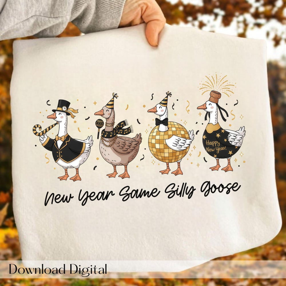 DOPASHIRT Happy New Year 2026 Goose Shirt Coquette Festive Celebration ...