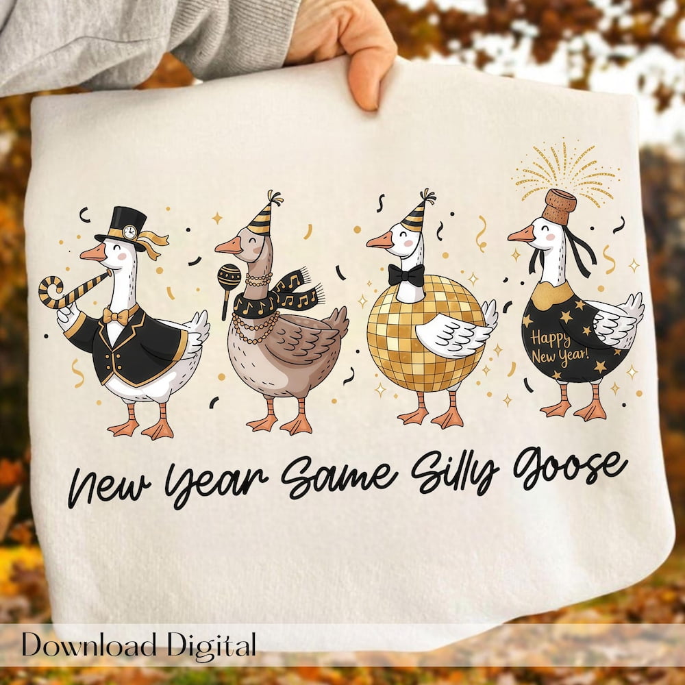 DOPASHIRT Happy New Year 2026 Goose Shirt Coquette Festive Celebration ...