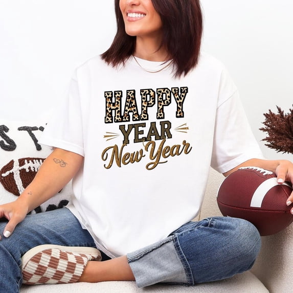 DOPASHIRT Happy New Year 2026 Shirt Leo.Pard Print Party Celebration ...