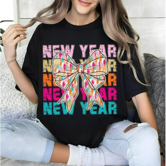 DOPASHIRT Happy New Year 2026 Shirt Pink Bow Dalmatian New Me Unisex S ...