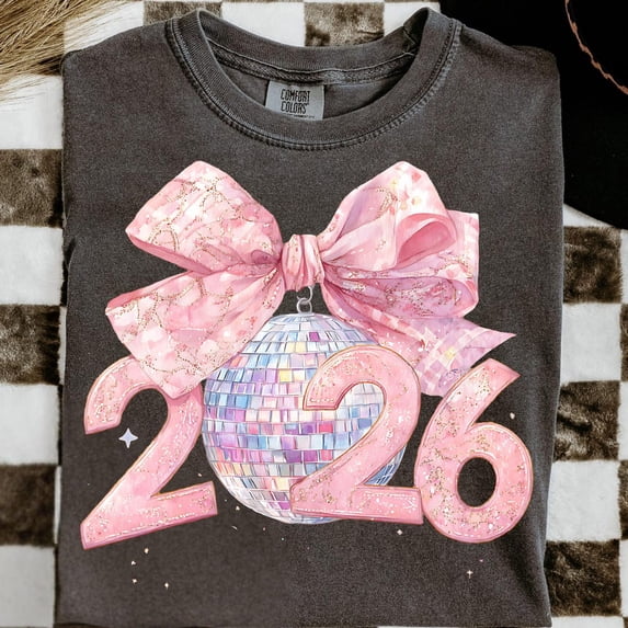DOPASHIRT Happy New Year 2026 Shirt Pink Coquette New Year Shirt New ...
