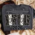 DOPASHIRT Happy New Year 2026 Shirt Retro Leo.Pard Black Gold Hello ...