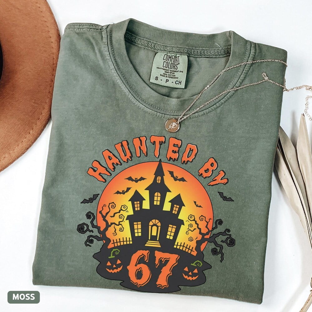 DOPASHIRT Haunted By 6 7 Hal.Low.Een Sweatshirt, Sp00Ky Tee, Viral ...