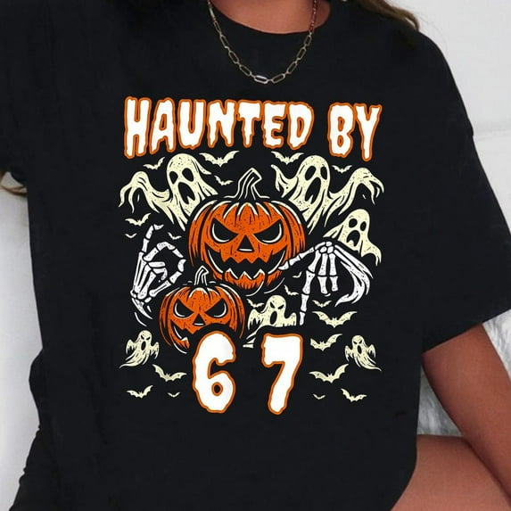 DOPASHIRT Haunted By 67 Hal.Low.Een Color T-Shirt, Funny Six Seven Tee ...