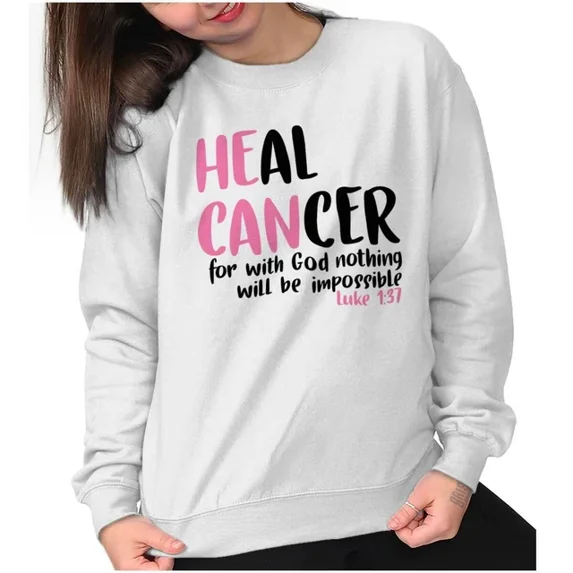 DOPASHIRT Heal Breast Cancer Christian Faith Survivor Sweatshirt Trendy ...