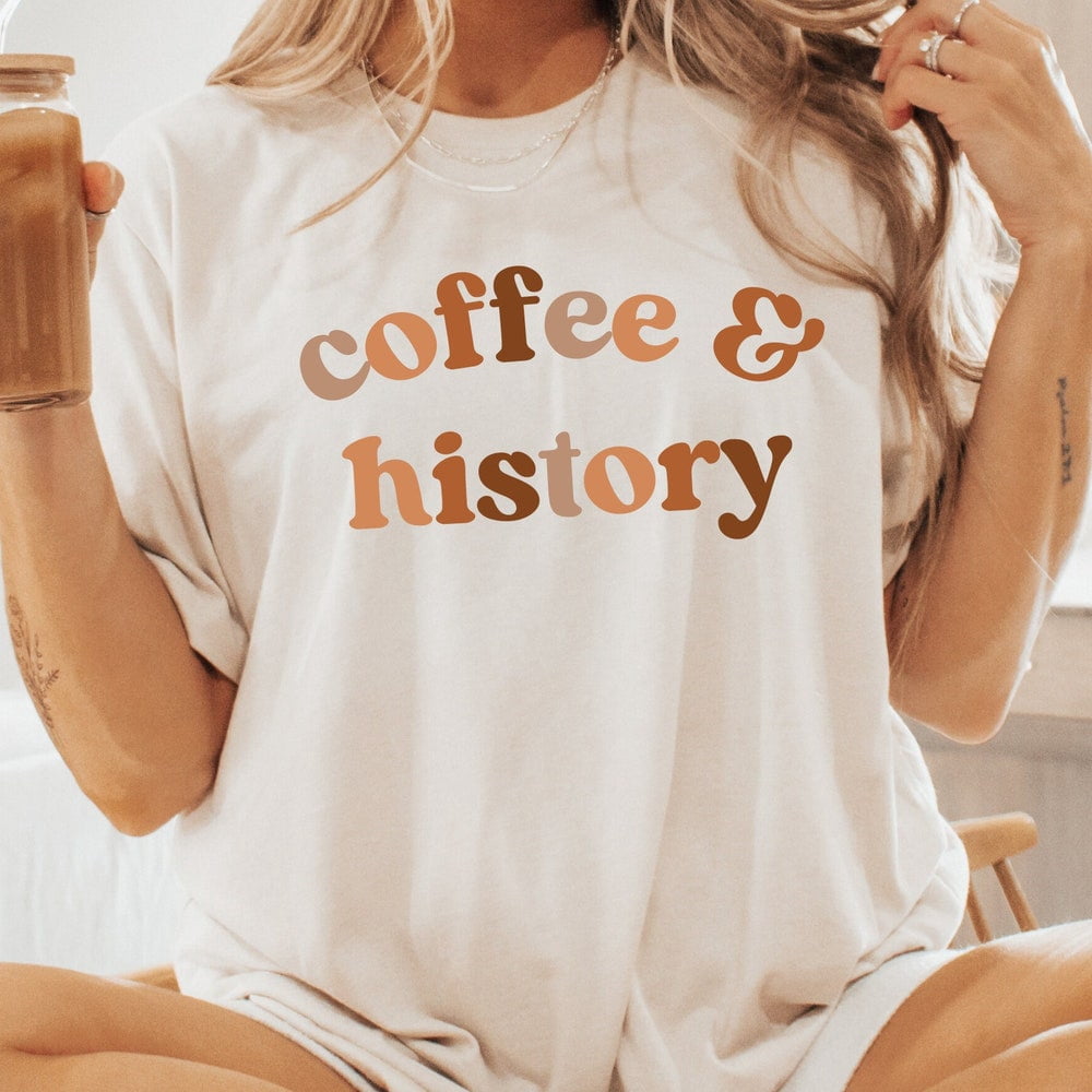 DOPASHIRT History Teacher Shirt, History Teacher Gift, Coffee And ...