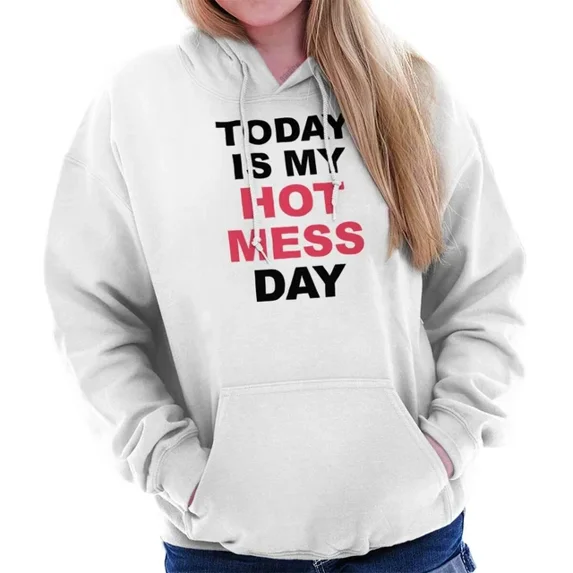 DOPASHIRT Hot Mess Day Funny Attitude Sayings Trendy Sweatshirt Trendy ...