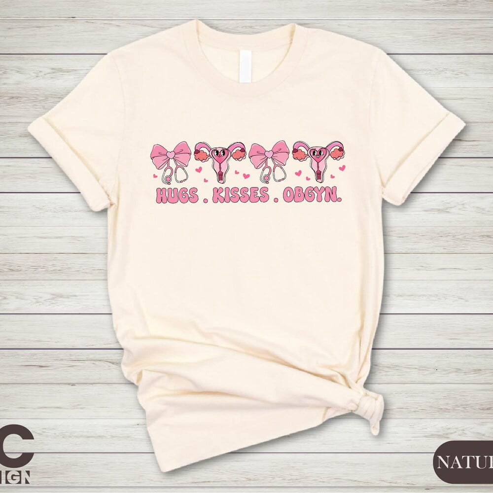 DOPASHIRT Hugs Kisses Obgyn Shirt, Nurse Couples Shirt, Gynecology ...