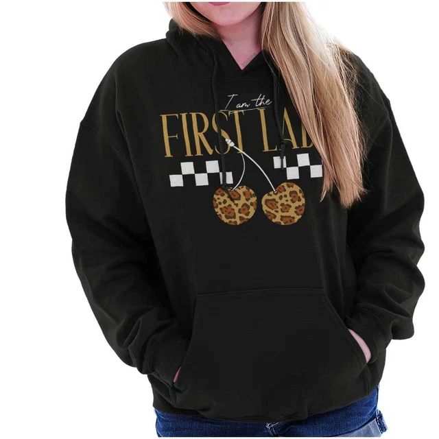 DOPASHIRT I'M The First Lady Cheetah Print Cherries Hoodie Outdoor ...