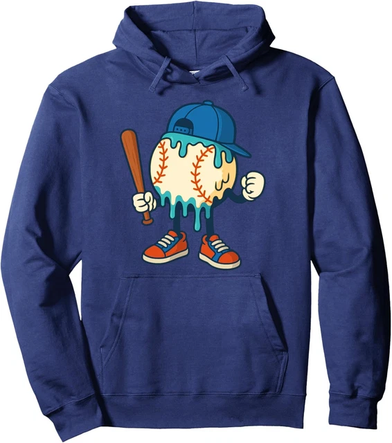 DOPASHIRT Ice Cream Drip Baseball Sports Baseball Drip Hoodie Outdoor ...