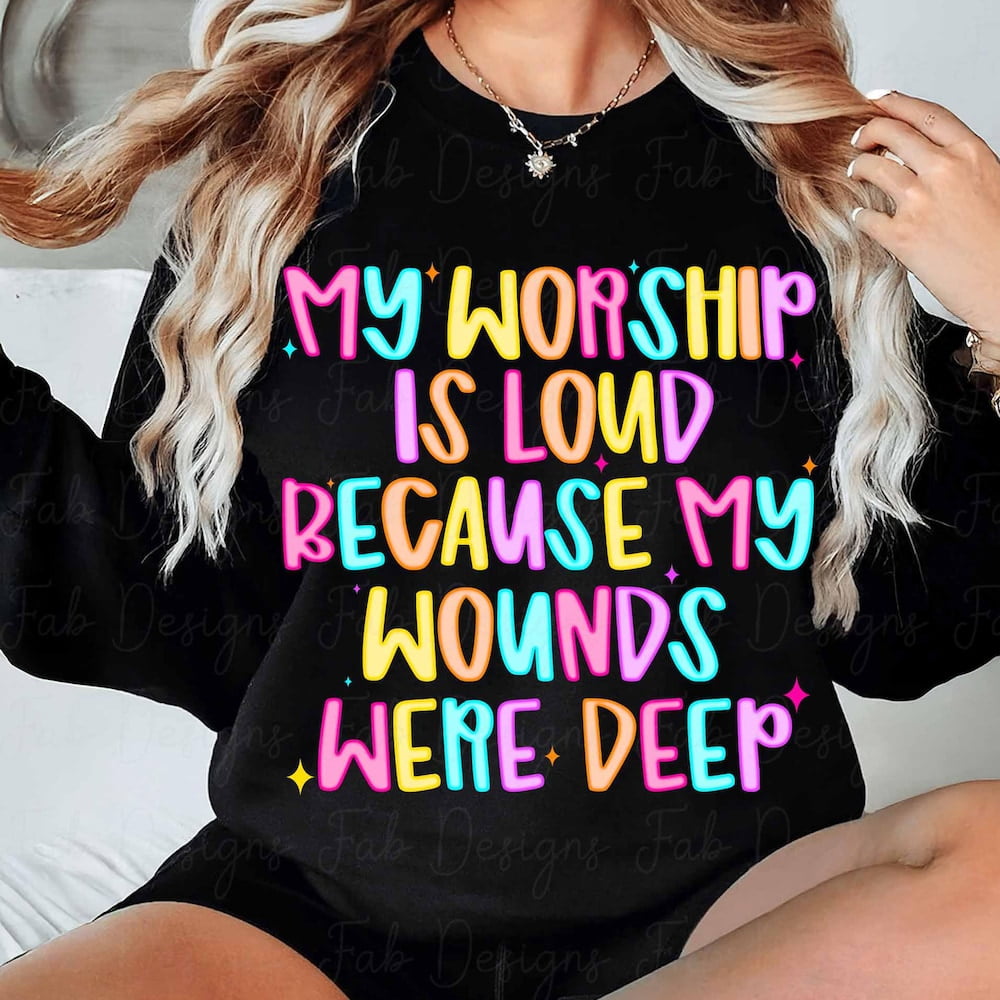 DOPASHIRT Jesus Shirt File My Worship Is Loud Shirt, Preppy Christian ...