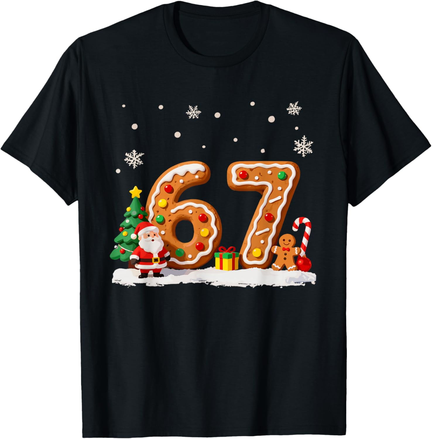 DOPASHIRT Jolly Gingerbread 67 Gen Alpha Six Seven Noel T-Shirt Unisex ...
