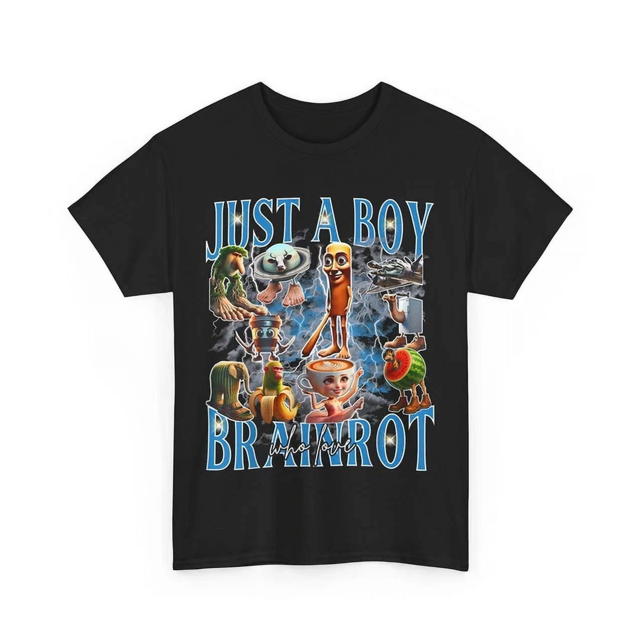 DOPASHIRT Just A Boy Who Love Brainrot T-Shirt, Brainrot Italian Funny ...