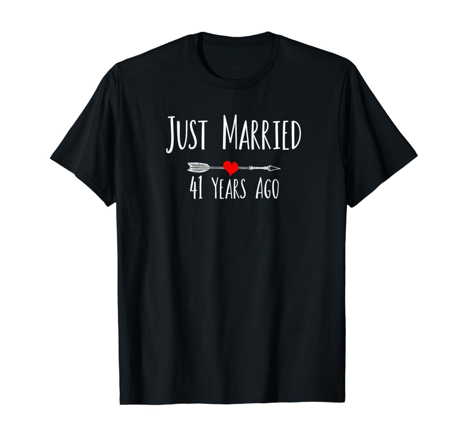 DOPASHIRT Just Married 41 Years Ago 41St Wedding Anniversary Gift T ...