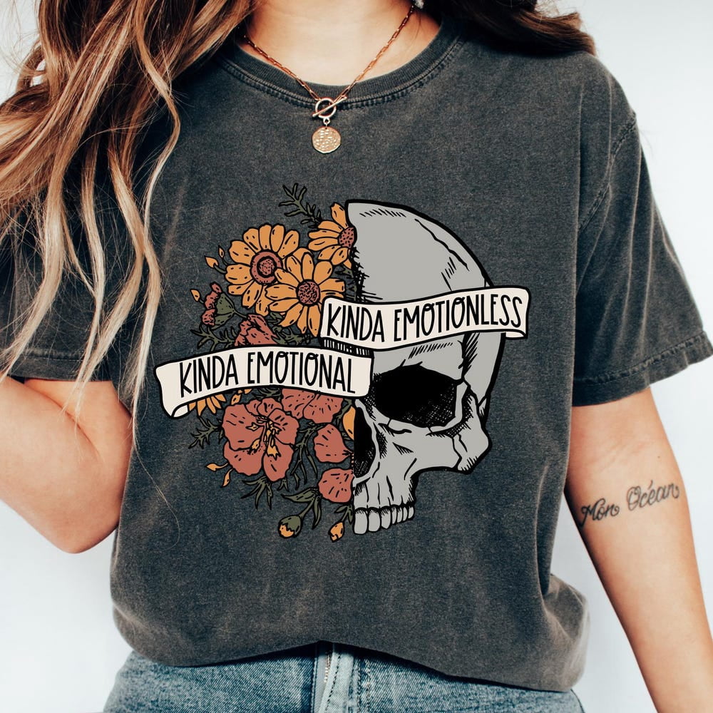 DOPASHIRT Kinda Emotional Kinda Emotionless Shirt, Depression Awareness ...