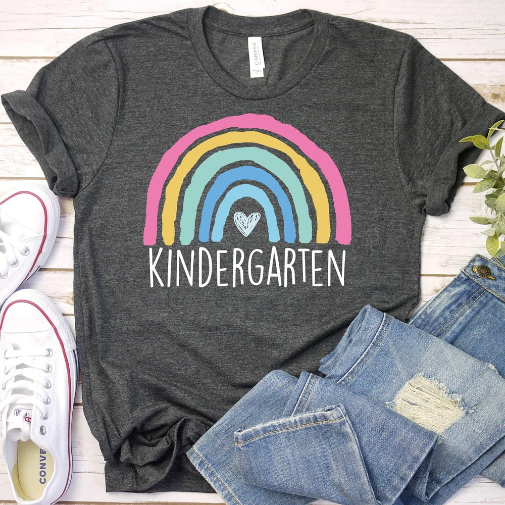 DOPASHIRT Kindergarten Rainbow Shirt,Kindergarten Teacher Shirt,Happy ...