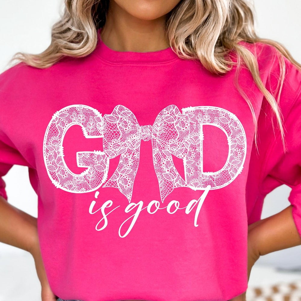 DOPASHIRT Lace God Is Good Shirt, Christian Shirt for Shirt, Bible ...