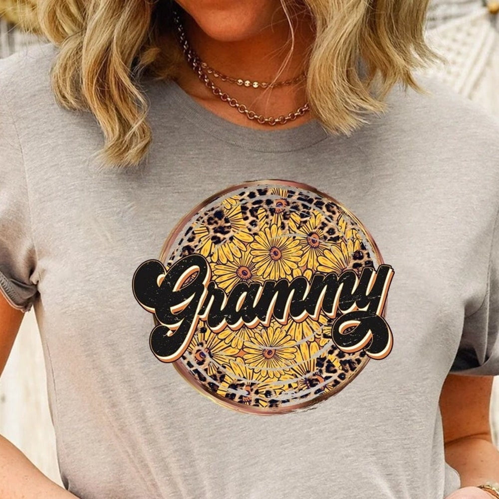 DOPASHIRT Leo.Pard Grammy Shirt, Sunflower Granmmy Shirt, Leo.Pard ...