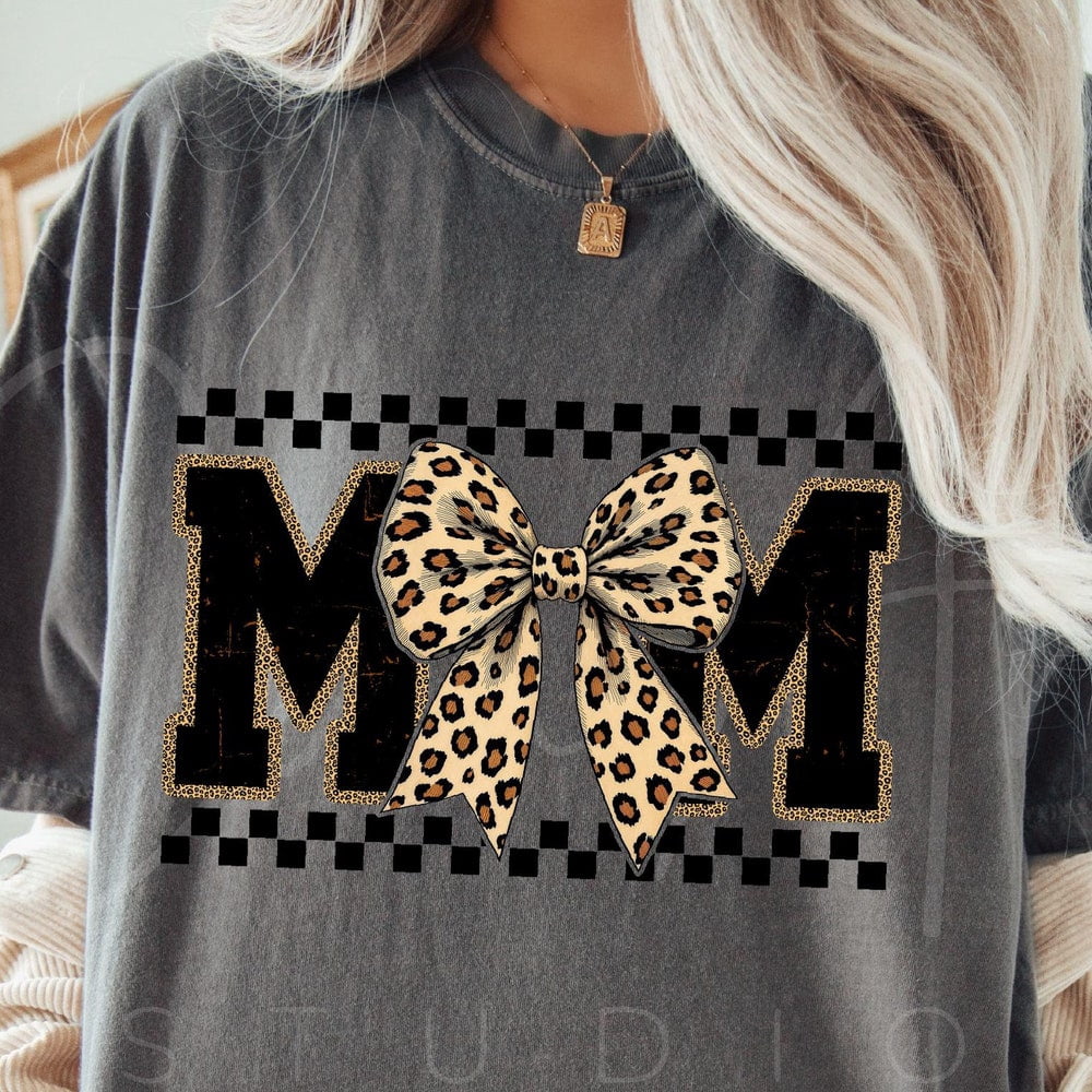 DOPASHIRT Leo.Pard Print Mom Coquette Shirt, Retro Mama Shirt, Trendy ...