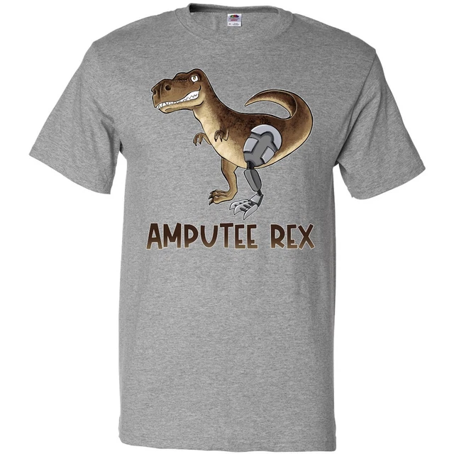 DOPASHIRT Limb Loss Awareness Amputee Rex With Prosthetic Leg T-Shirt ...