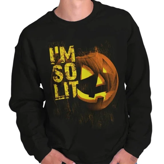 DOPASHIRT Lit Skull Hal.Low.Een Sweet Haunt Night Crew Sweatshirt ...