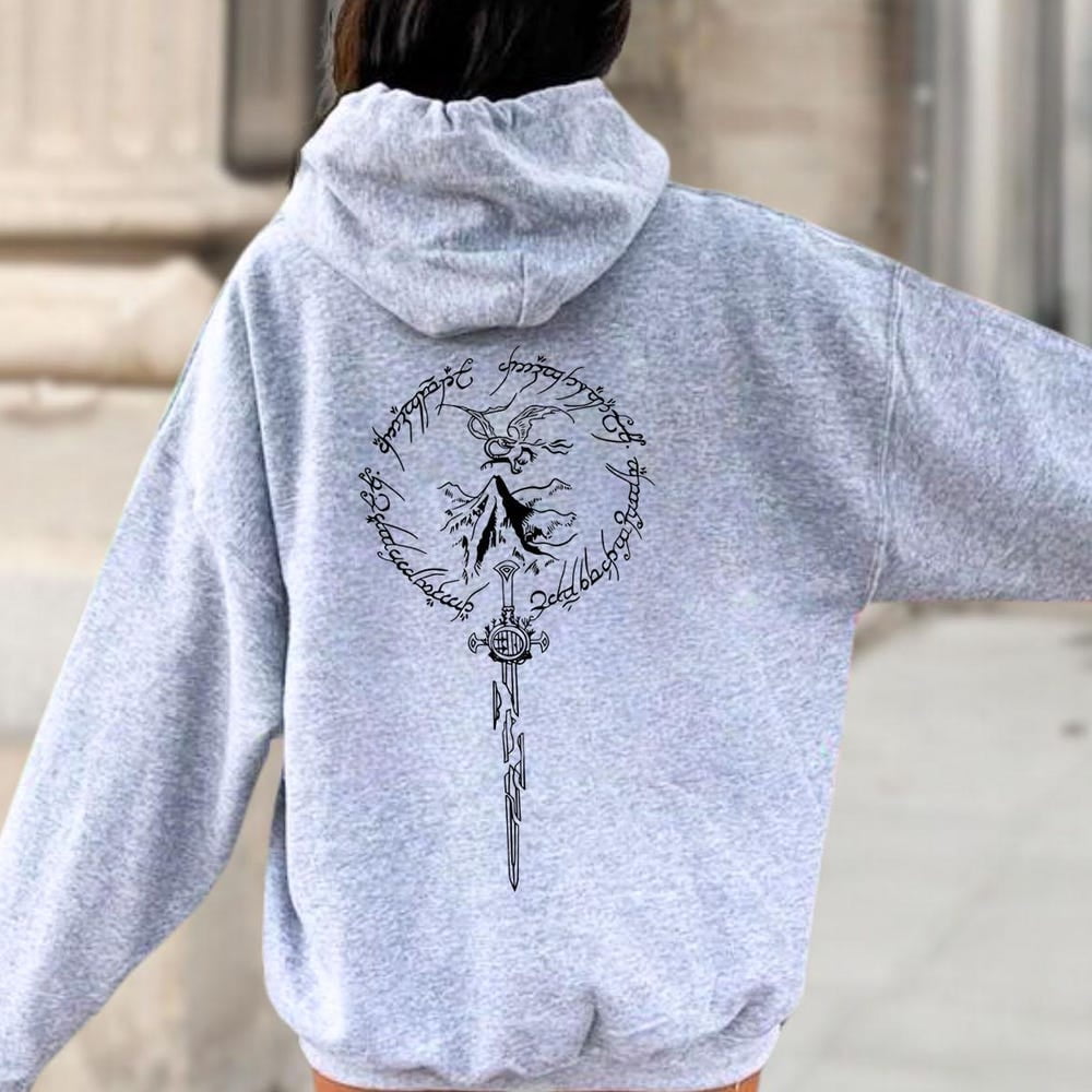 DOPASHIRT Lotr Hoodie, High Fantasy Novel, Book Lover Gift, Literature ...