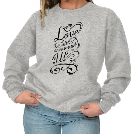 DOPASHIRT Love Inspirational Positive Saying Quotes Sweatshirt Trendy ...