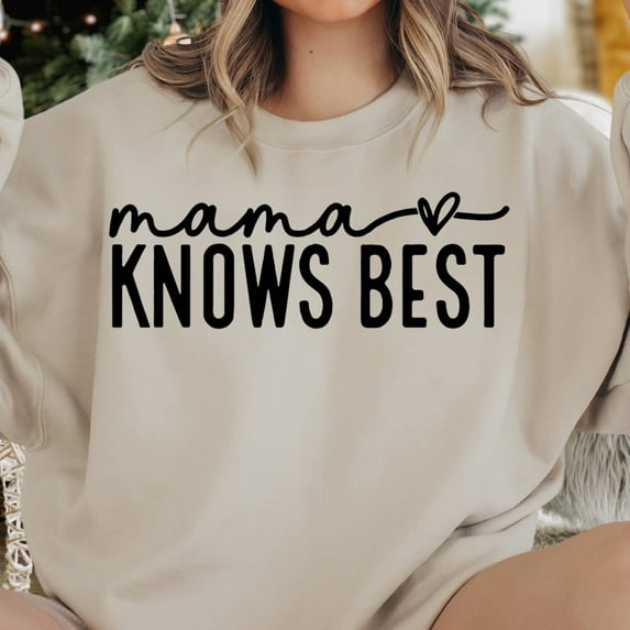 DOPASHIRT Mama Knows Best Sweatshirt, Mom Life Sweatshirt, Blessed Mom ...