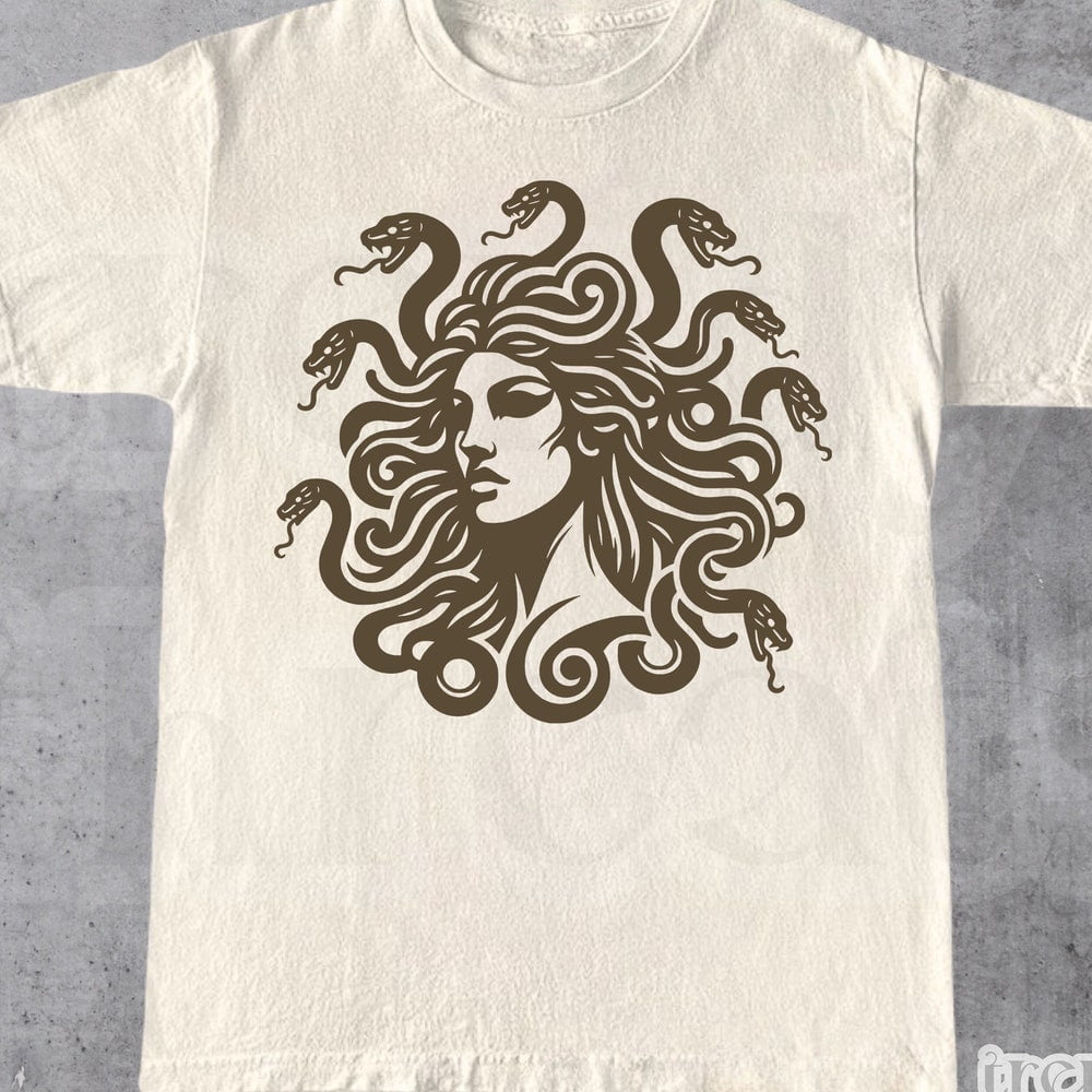 DOPASHIRT Medusa Shirt, Medusa Snake Face Graphic T-Shirt, Greek ...