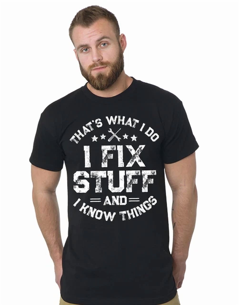 DOPASHIRT Men'S Tall T-Shirt Funny I Fix Stuff Extra Long Tee Gift For ...