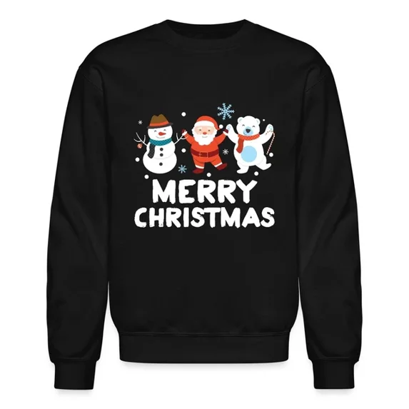 DOPASHIRT Merry Xmas Cute Snowman And San.Ta Claus Sweatshirt Trendy ...