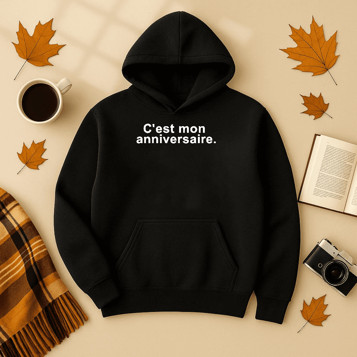 DOPASHIRT My Happy Birthday C'Est Mon Anniversaire French Language ...