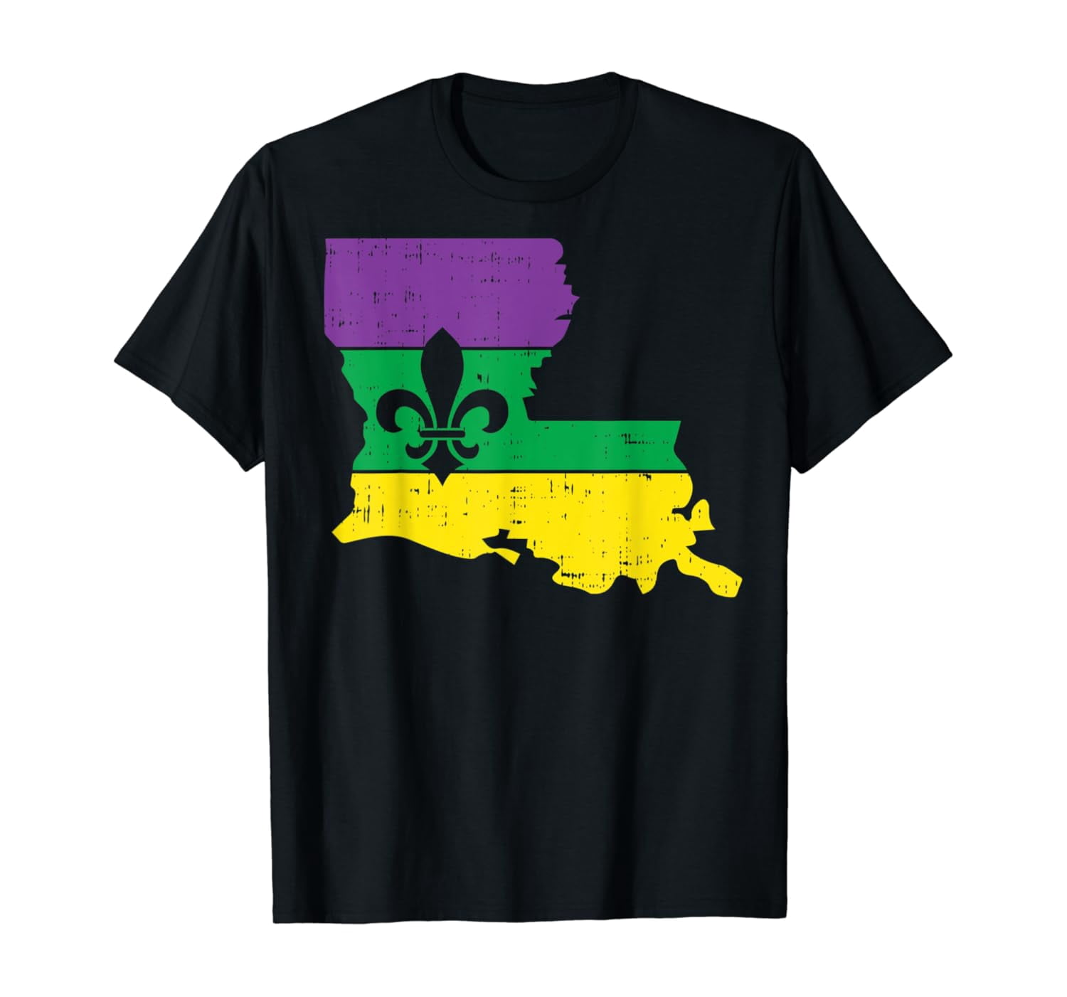 DOPASHIRT New Orleans Louisiana Map Jester Funny Mardi Gras Carnival T ...