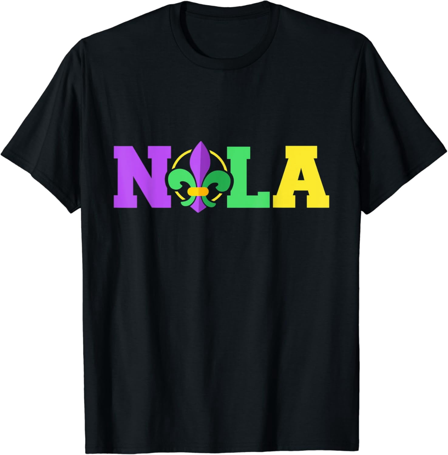 DOPASHIRT New Orleans Nola In Mardi Gras Colors And Fleur De Lis T ...