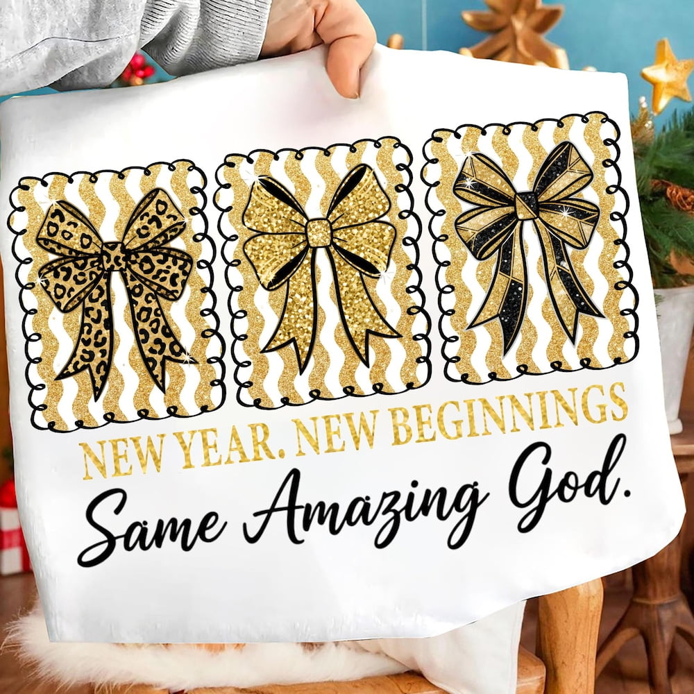 DOPASHIRT New Year Same Amazing God Christian Coquette 2026 Graphic Tee ...