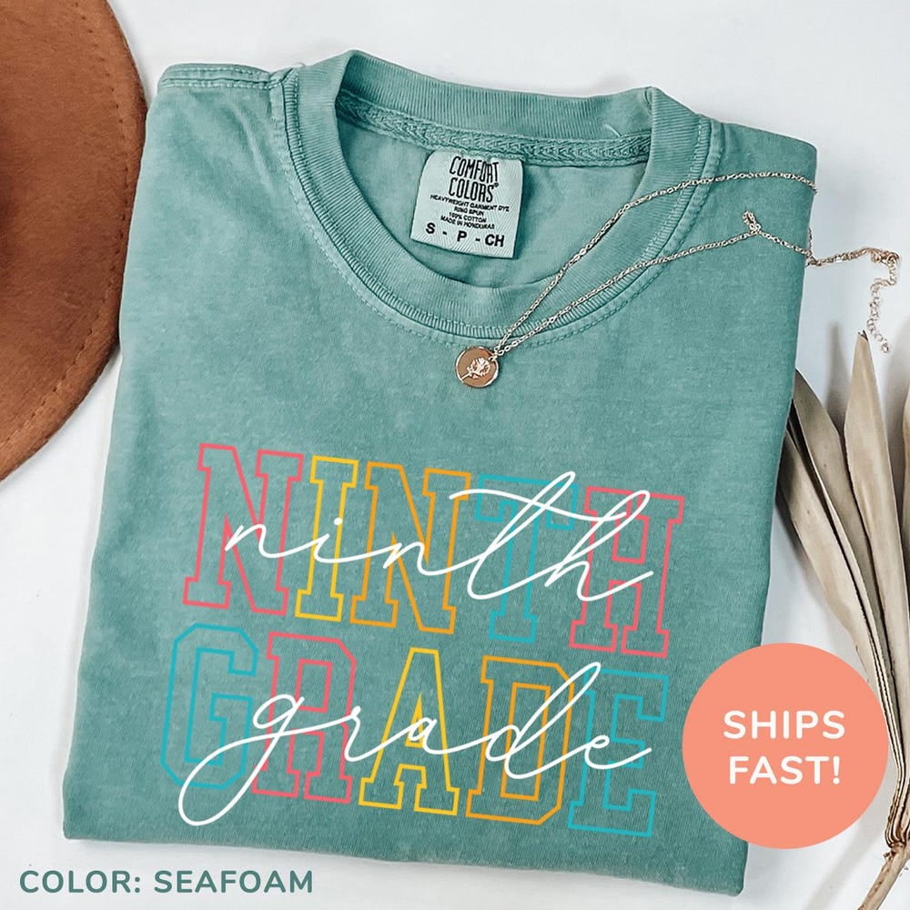 DOPASHIRT Ninth Grade Retro Shirt, 9Th Grade Teacher Shirt, Teacher'S ...