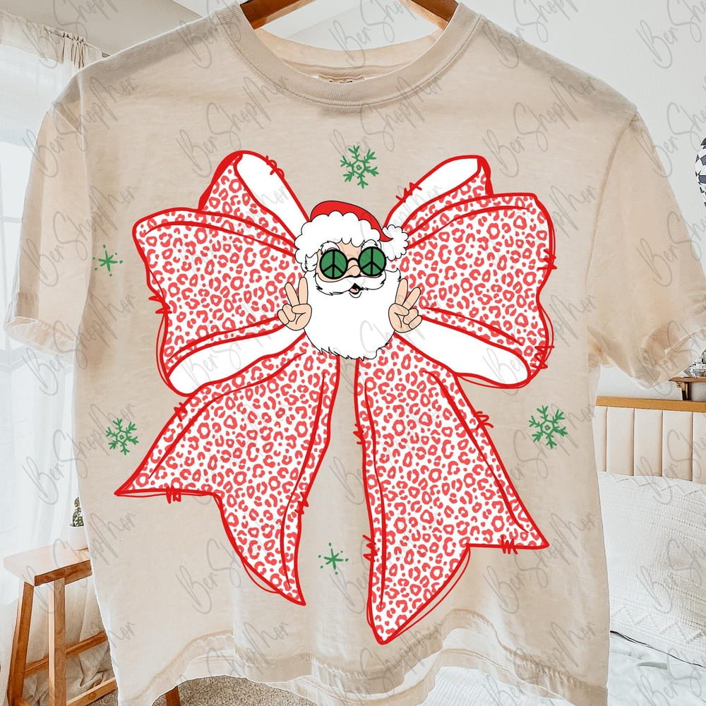 DOPASHIRT Noel Coquette Shirt, Noel Leo.Pard Shirt, Preppy Jolly Man Noel Shirt, Girly Design ...