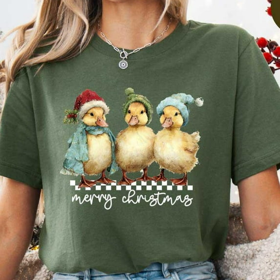 DOPASHIRT Noel Duck Shirt, Cute Duck Shirt, Funny Festive Duck Tee ...