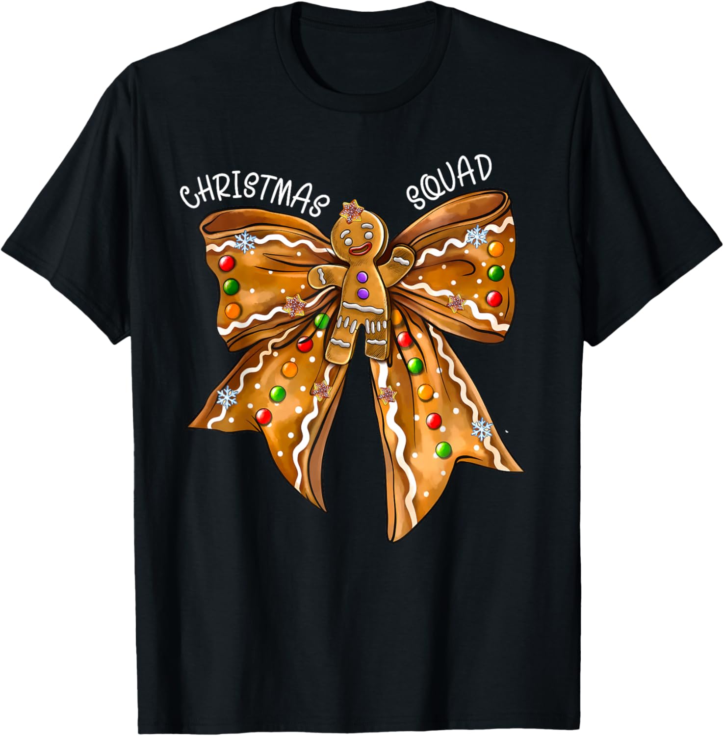 DOPASHIRT Noel Squad 2025 Gingerbread Bow Coquette Noen Noel Pjs T ...