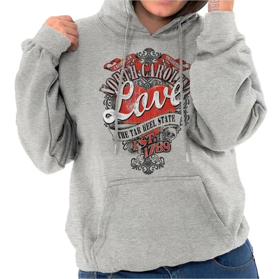 DOPASHIRT North Carolina Tar Heel Fashion Souvenir Nc Hoodie Outdoor ...