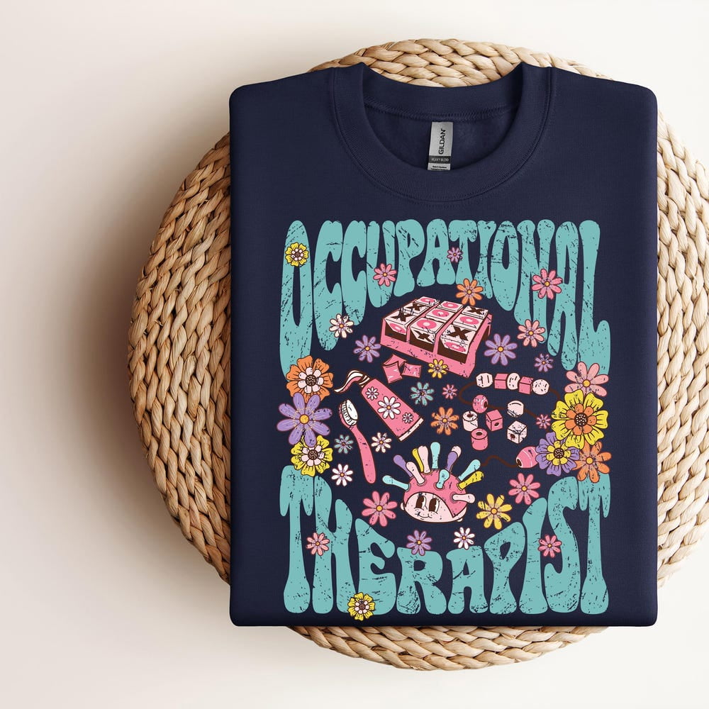 DOPASHIRT Occupational Therapy Shirt, Wildflowers Ot Shirt, Floral ...
